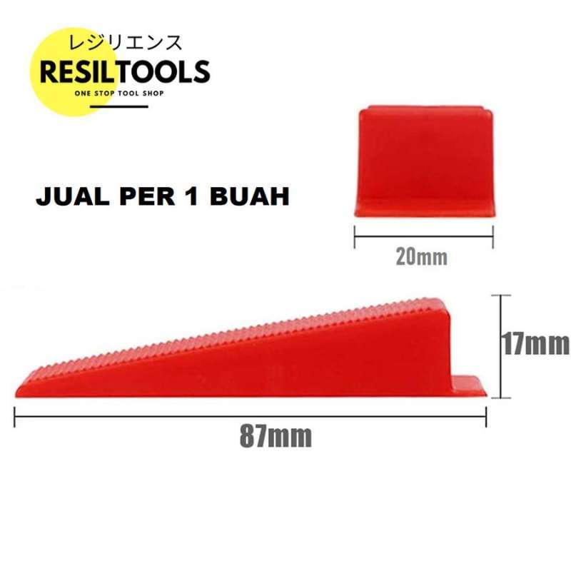 Jual Perbuah Pasak Keramik Wedge Ubin Tile Leveling Perata Lantai ...