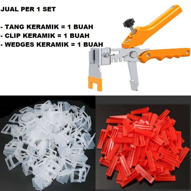 Jual Set Lengkap Alat Pasang Keramik Leveling System Perata Granit Ubin ...