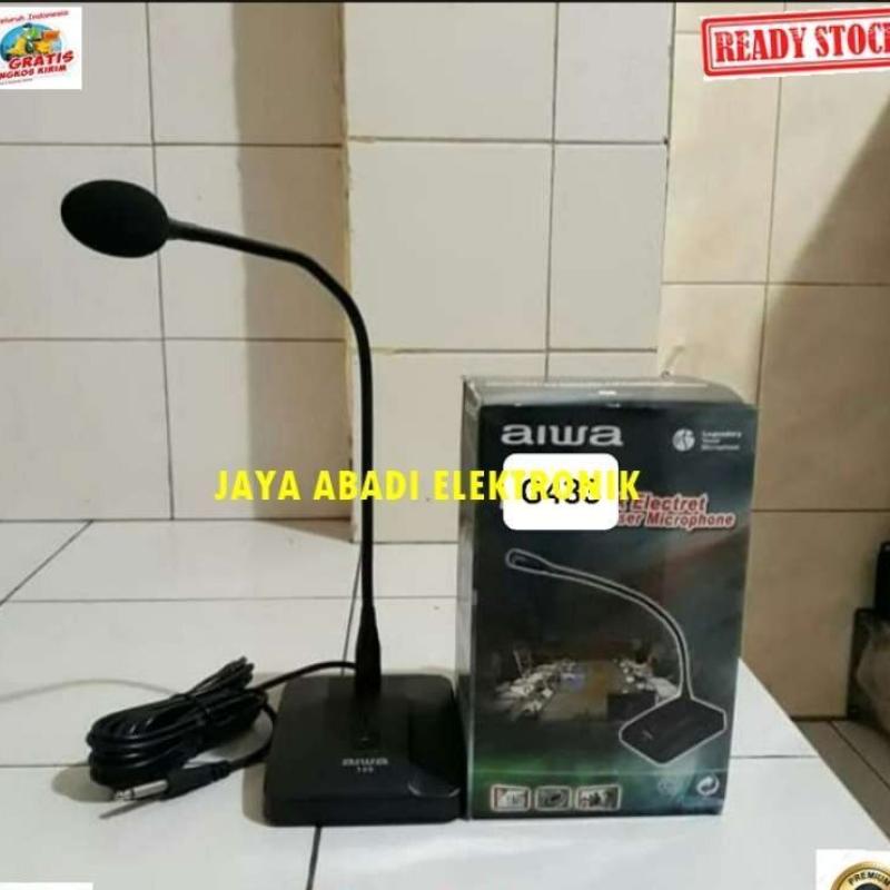 Promo AIWA MIC KABEL MEJA LEHER ANGSA CONDENSOR MIMBAR PODIUM LEGENDARY ...