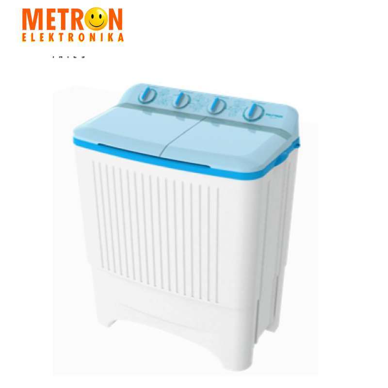 Jual POLYTRON PWM 8073 B BLUE MESIN CUCI SEMI AUTO 8 KG / PWM8073B di ...