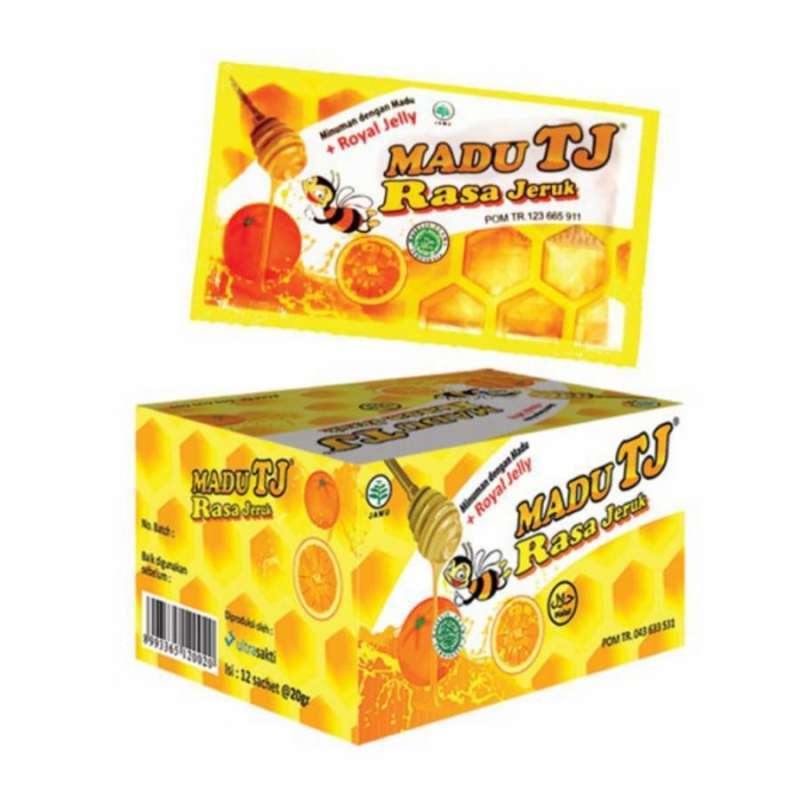 Jual MADU TJ + ROYAL JELLY - KEMASAN BOX @ 12 SACHET - RASA JERUK di ...