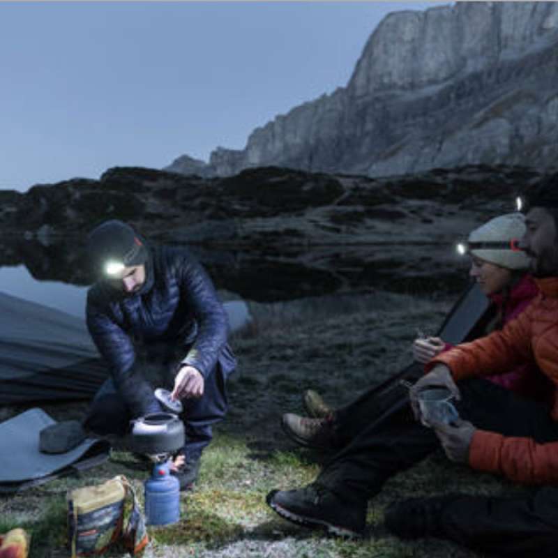 Promo OEM HEADLAMP TREKKING HIKING FORCLAZ ONNIGHT 100 BLACK/RED/BLUE ...