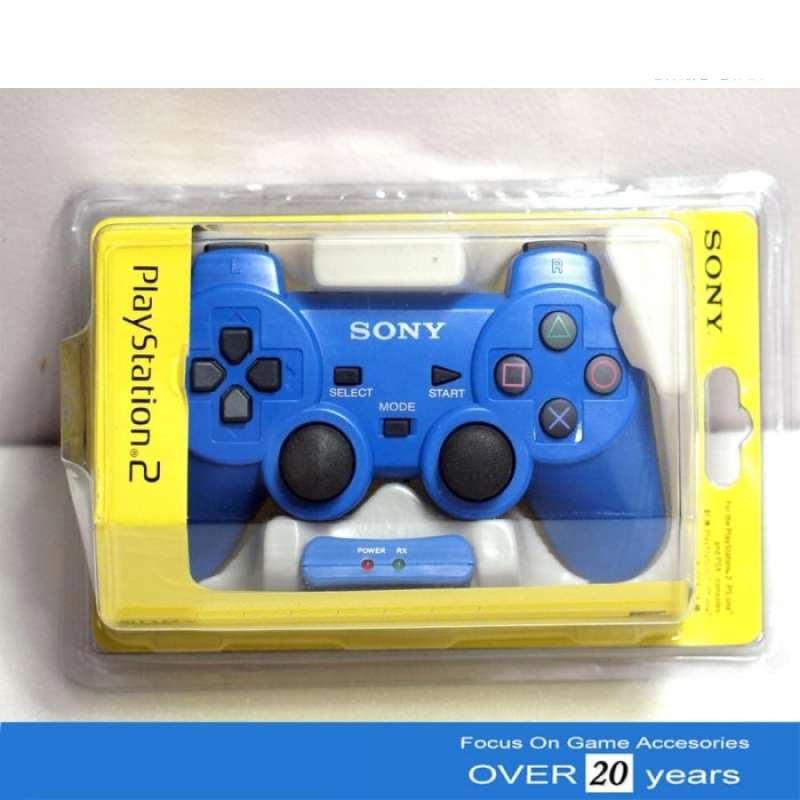 Jual Stik Stick PS2 Wireless Ori Original Pabrik Warna Biru di Seller ...