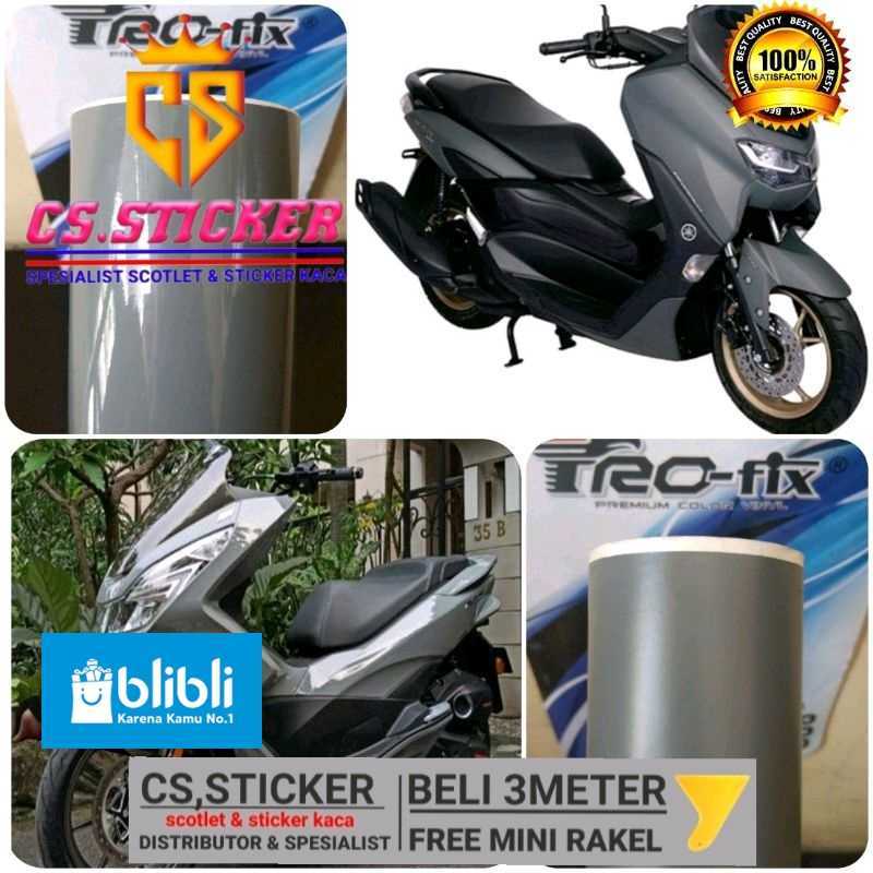 Jual STIKER SKOTLET MOTOR WARNA ABU ABU DOFF / GLOSSY / STICKER PRO-FIX ...