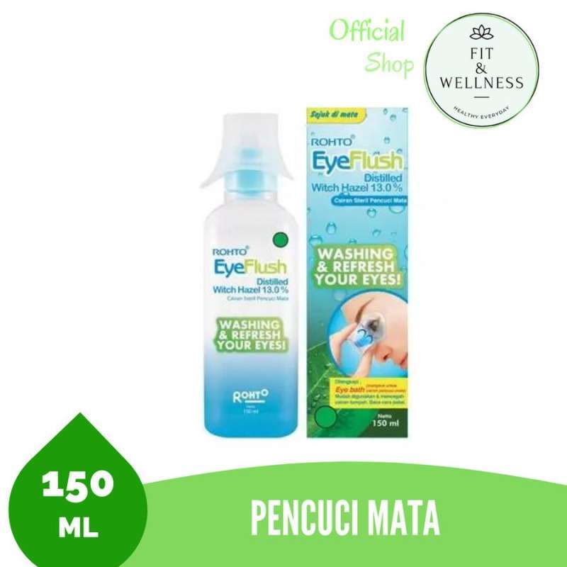 Jual ROHTO EYE FLUSH CAIRAN STERIL PENCUCI MATA ISI 150ml di Seller Fit ...