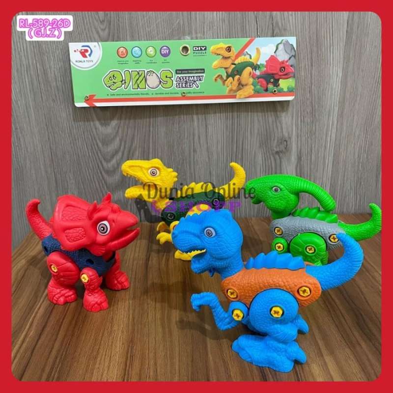 Jual Mainan Edukasi Diy Dinosaurus Bongkar Pasang Obeng Di Seller Dunia ...