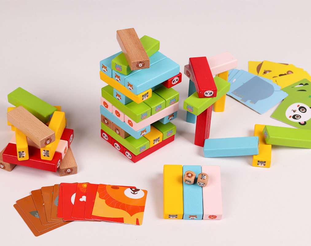 Jual Oem One-m275 Permainan Susun Balok Kayu Susun 51pcs / Mainan Anak ...