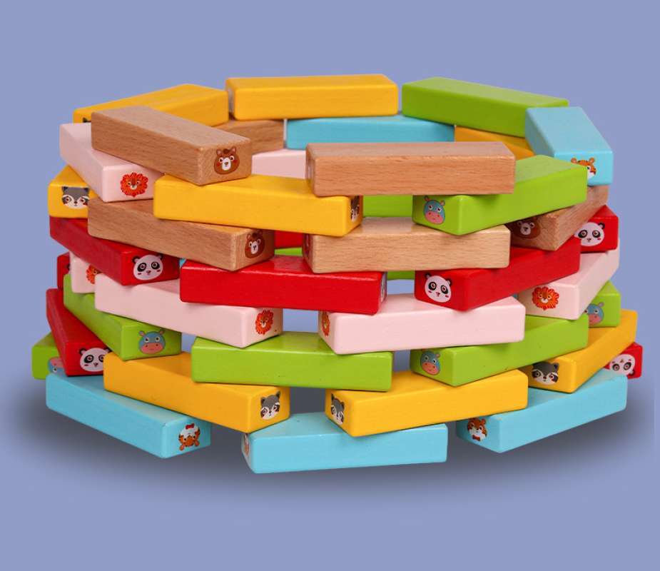 Jual Oem One-m275 Permainan Susun Balok Kayu Susun 51pcs / Mainan Anak ...