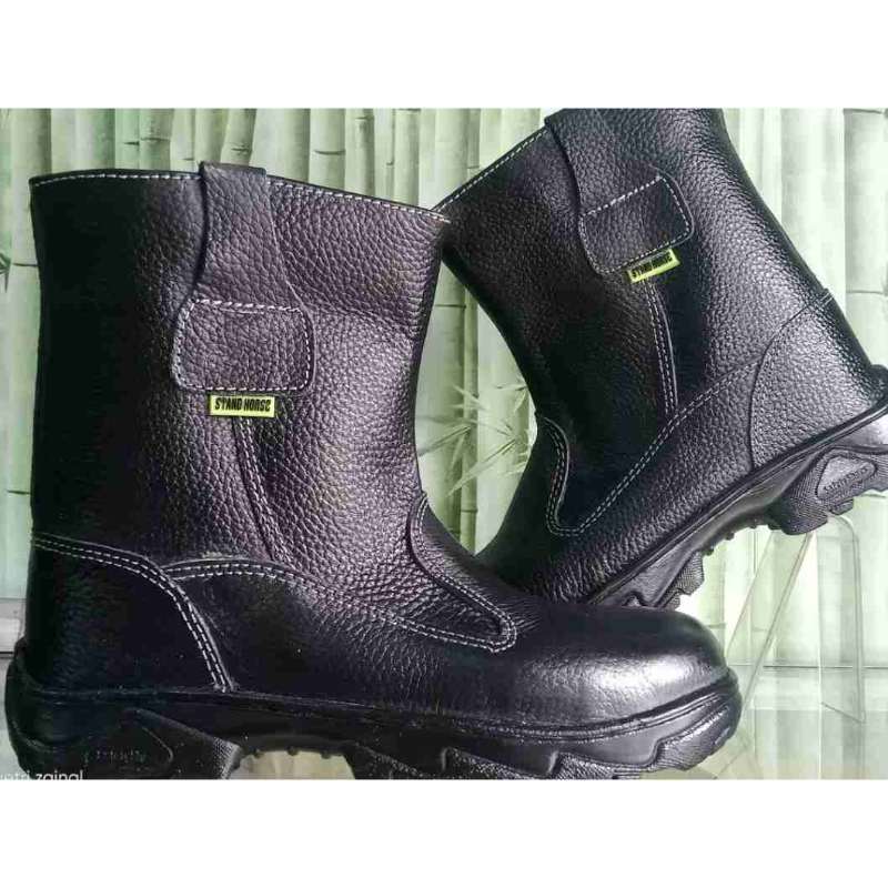 Jual Sepatu safety boot Standhorse Art 807 kulit sepatu proyek sepatu ...