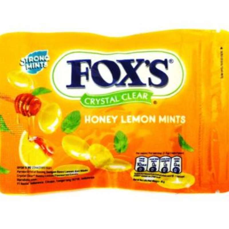 Jual Permen Fox Fox's Foxs Crystal Clear Honey Lemon Mints 15g di ...