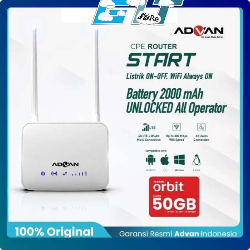 Promo Advan Home Router Modem 4G LTE CPE Router Start Garansi Resmi ...