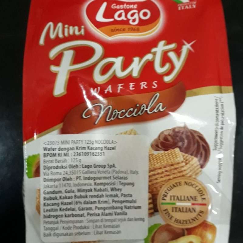 Jual Wafer Krim Kacang Hazel Gastone Lago Mini Party Wafers Nocciola ...
