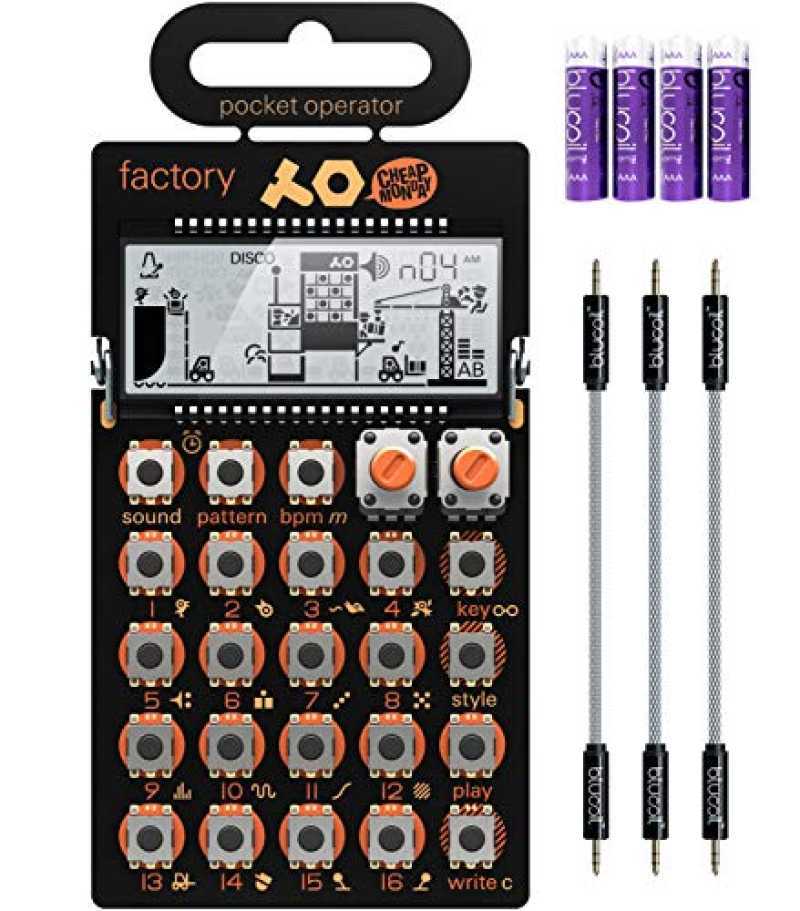 Promo teenage engineering Pocket Operator PO-16 Factory Lead and Chord Synthesizer and Sequencer ...