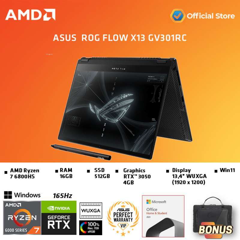 Jual Asus Rog Flow X13 Gv301rc R735a6to | Ryzen 7 6800hs 16gb 512ssd ...