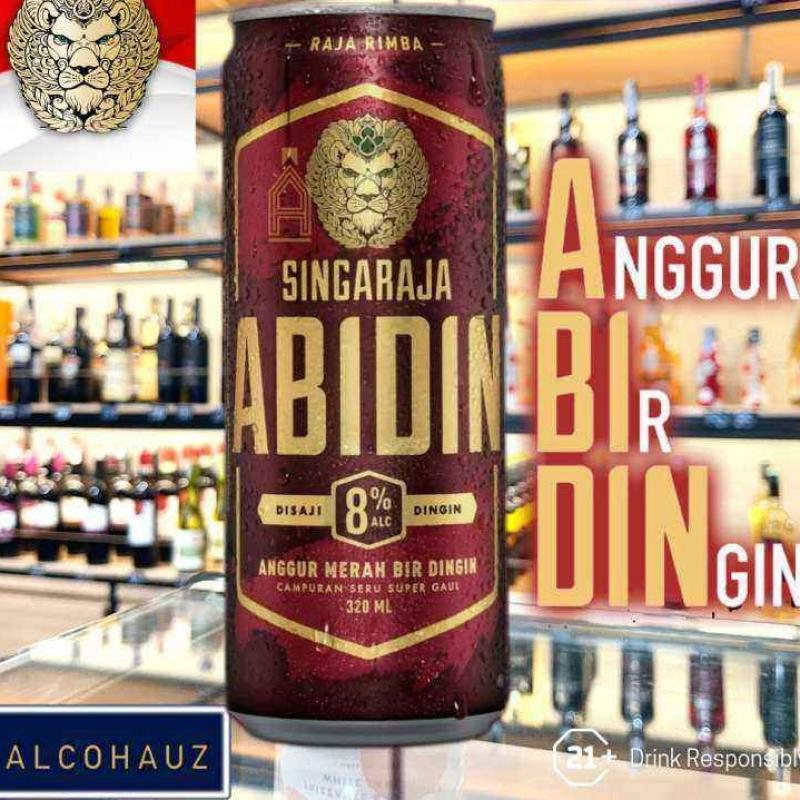 Jual Original Singaraja Abidin Kaleng 320ml Anggur Merah Bir Dingin ...