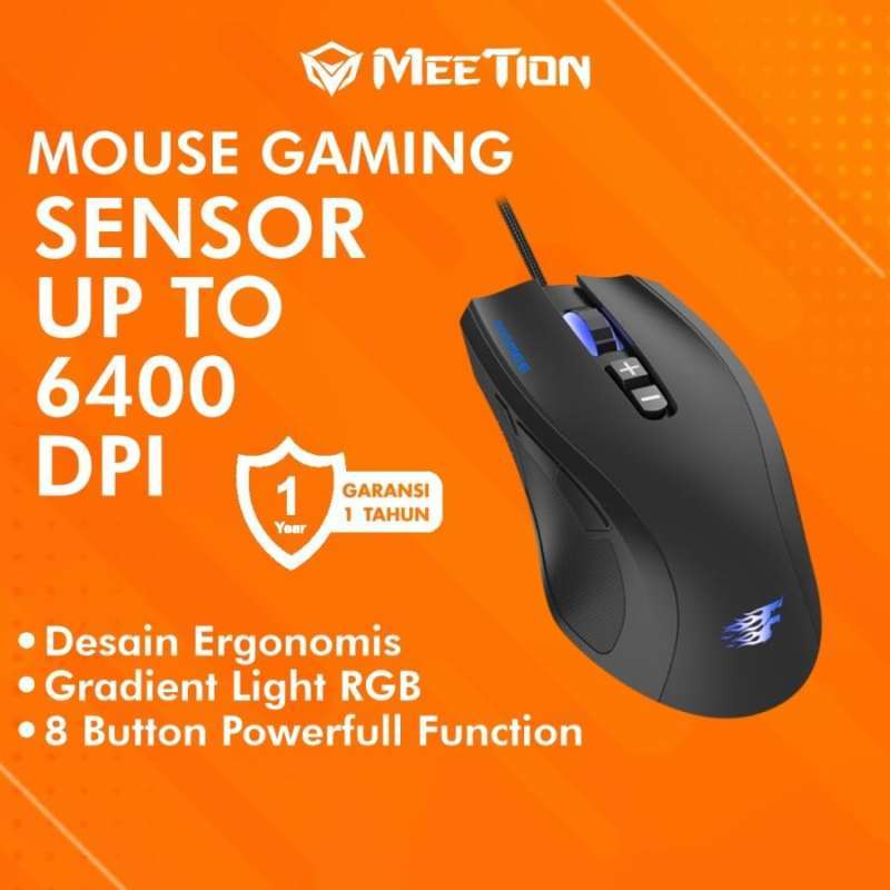 Jual Mouse Gaming RGB Foomee VA02 Mouse Wired 8 Custom Function Button Ori di Seller Meetion ...