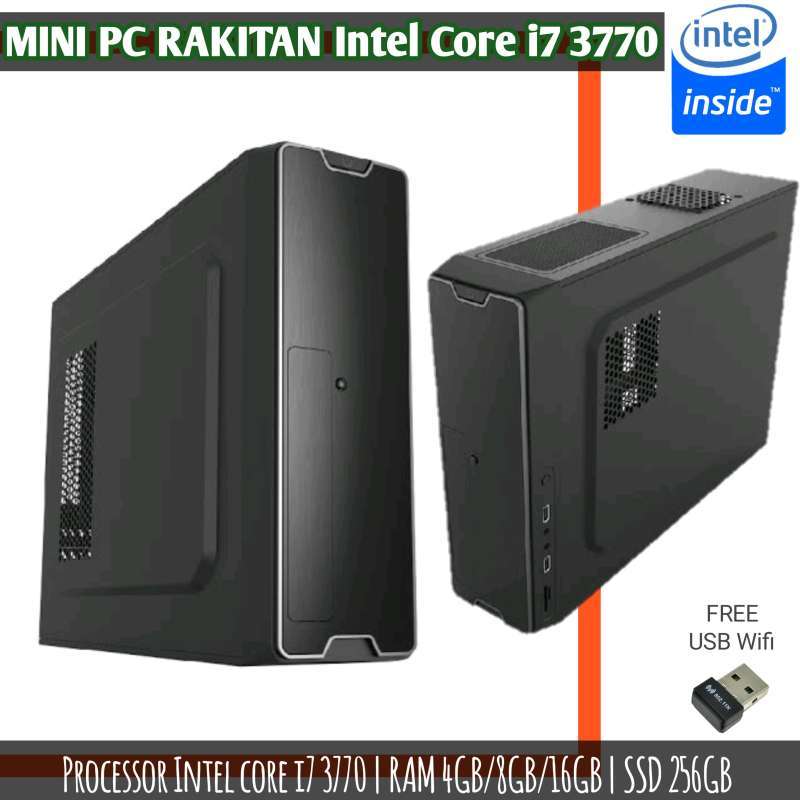 Promo Mini Pc Rakitan Intel I7 3770 Ram 16gb Ssd 128gb Hdd 500gb Office ...