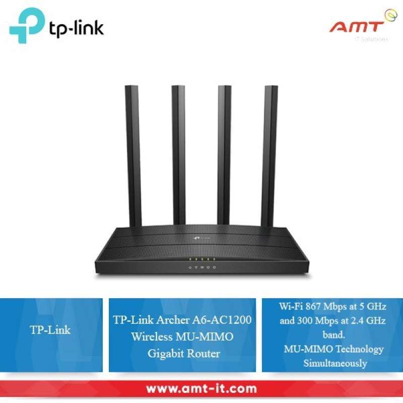 Promo Tp-Link Archer A6-Ac1200 Wireless Mu-Mimo Gigabit Router Diskon ...