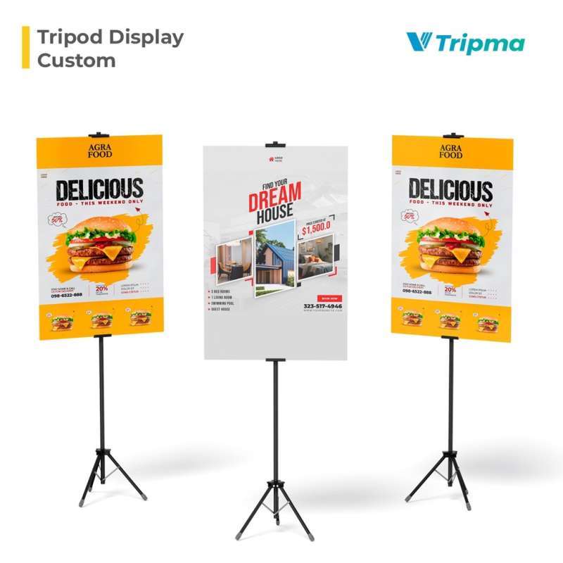 Jual Foam Board +tripod Stand Sign - Tripod Display - Papan Iklan Toko ...