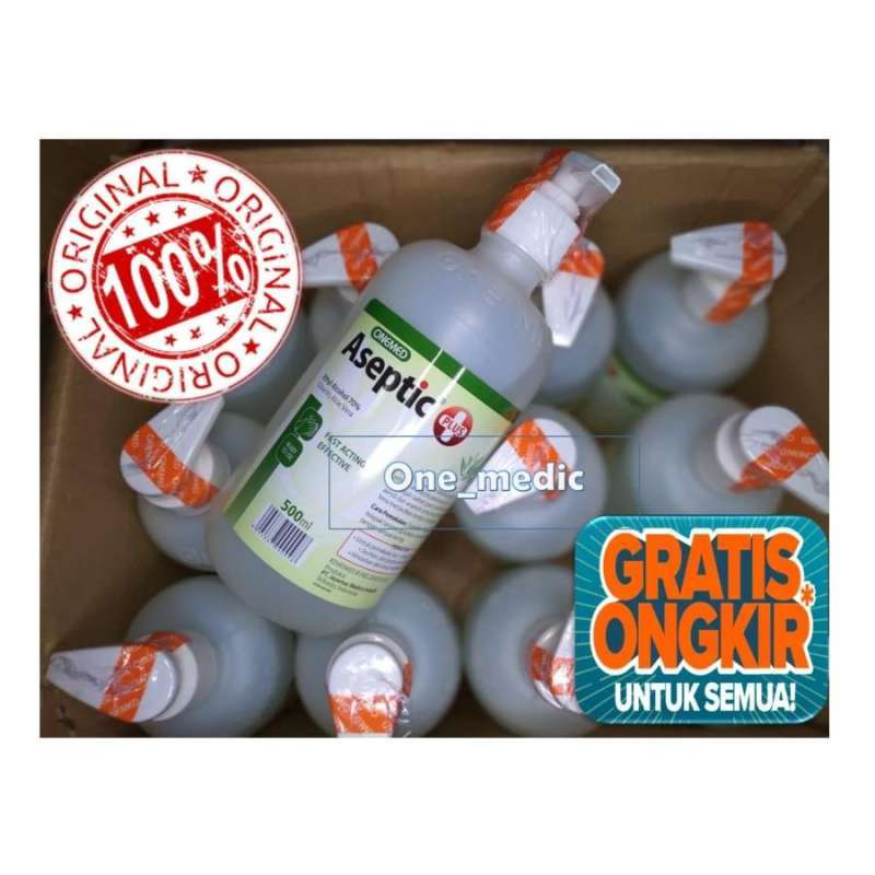 Jual One Med Aseptic Plus Cair / Hand Sanitizer / 500 Ml / Pump Di ...