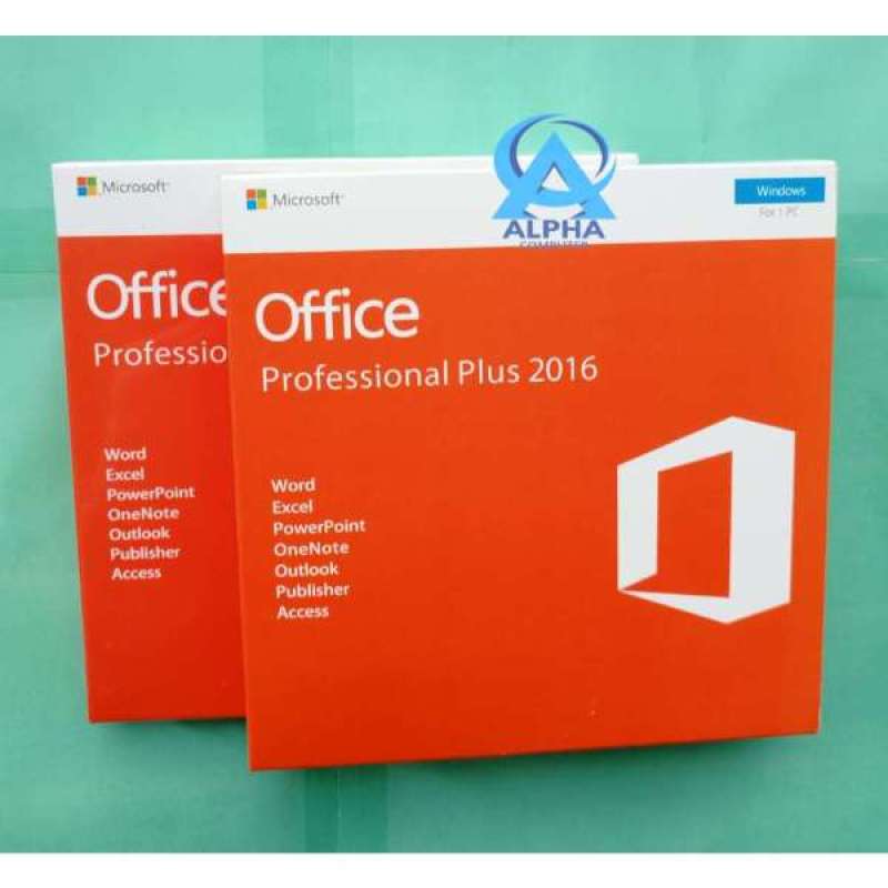 Promo Microsoft Lisensi Office 2016 Pro Plus Fullbox 32/64 Bit Lifetime ...