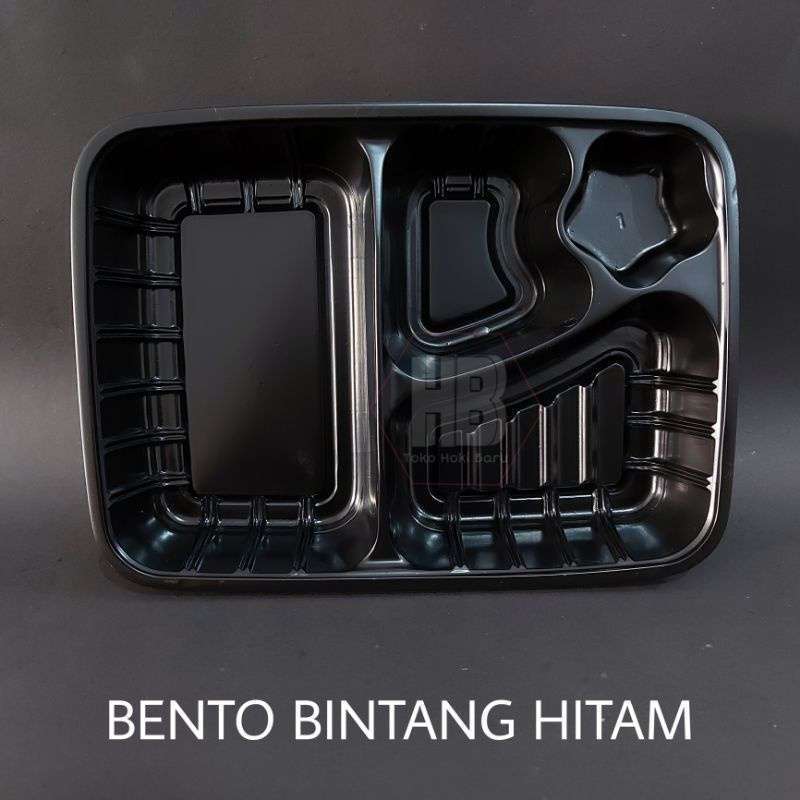 Jual Mika Bento Sekat 4 / Mika Kotak Bento Hitam / Tray Bento / Box ... Jual Mika Bento Sekat 4 / Mika Kotak Bento Hitam / Tray Bento / Box ...