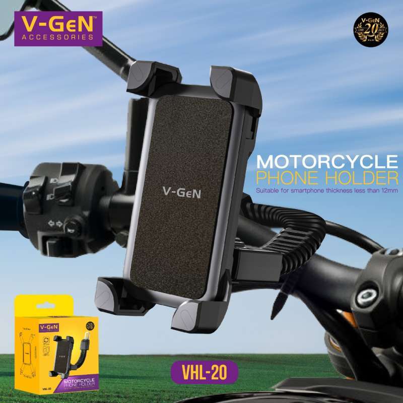 Jual Motorcycle Phone Holder HP Sepeda Motor V-GeN VHL-20 Rotasi 360 di ...