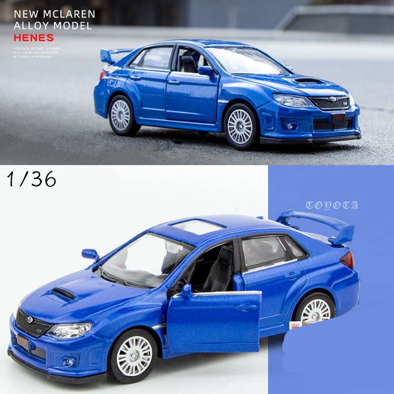 Jual 1:36 Subaru Impreza WRX STI Alloy Racing Car Model Diecasts ...