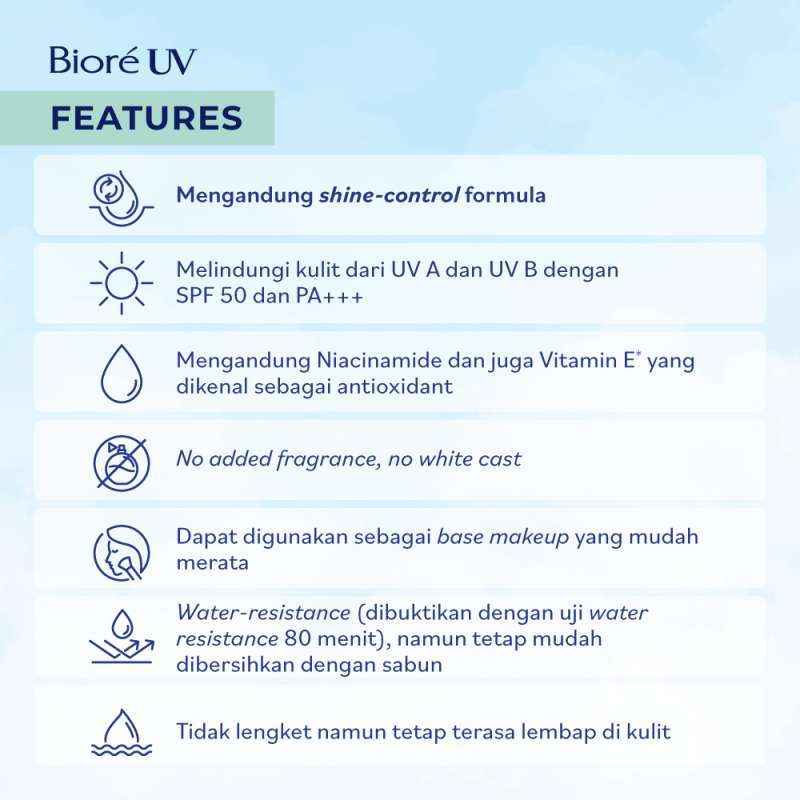 Promo Biore Uv Fresh & Bright Oil Control Matte Spf 50+ Pa+++ Sunscreen ...
