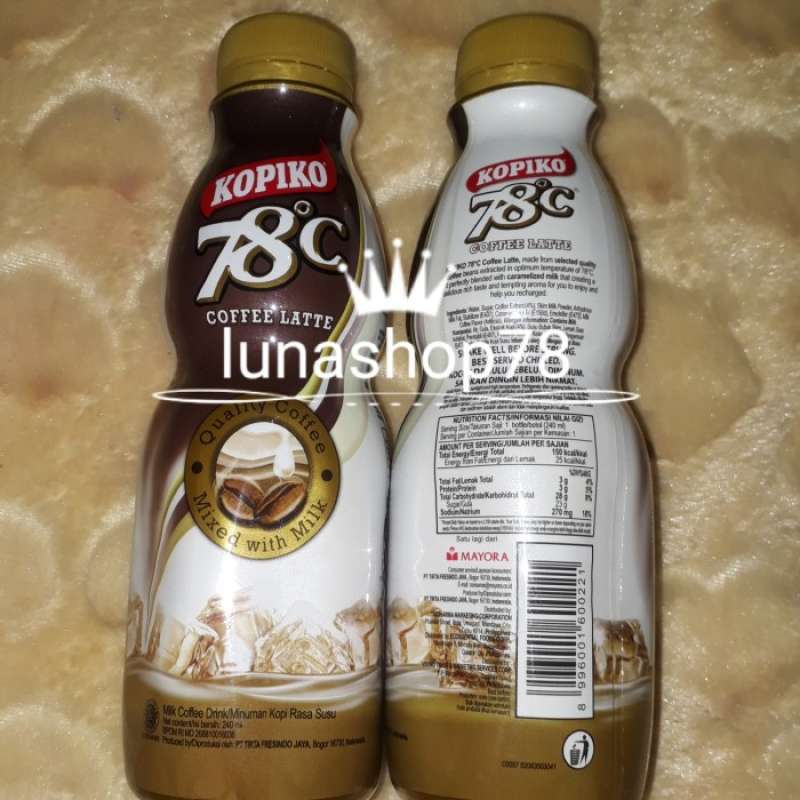 Jual Minuman kopi rasa susu Kopiko 78*C coffee latte 240ml di Seller ...