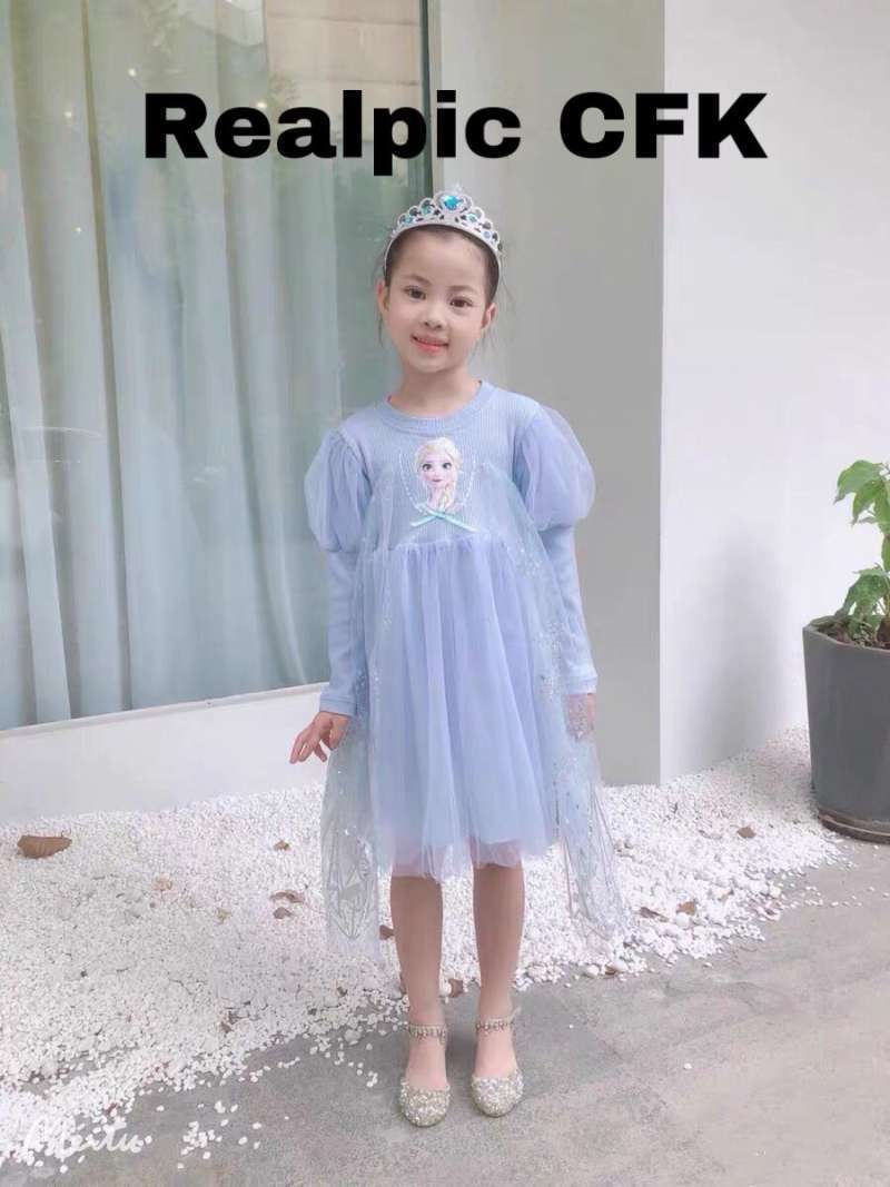 Jual Dress Import Princess Disney Elsa Frozen Di Seller Caths Palace ...