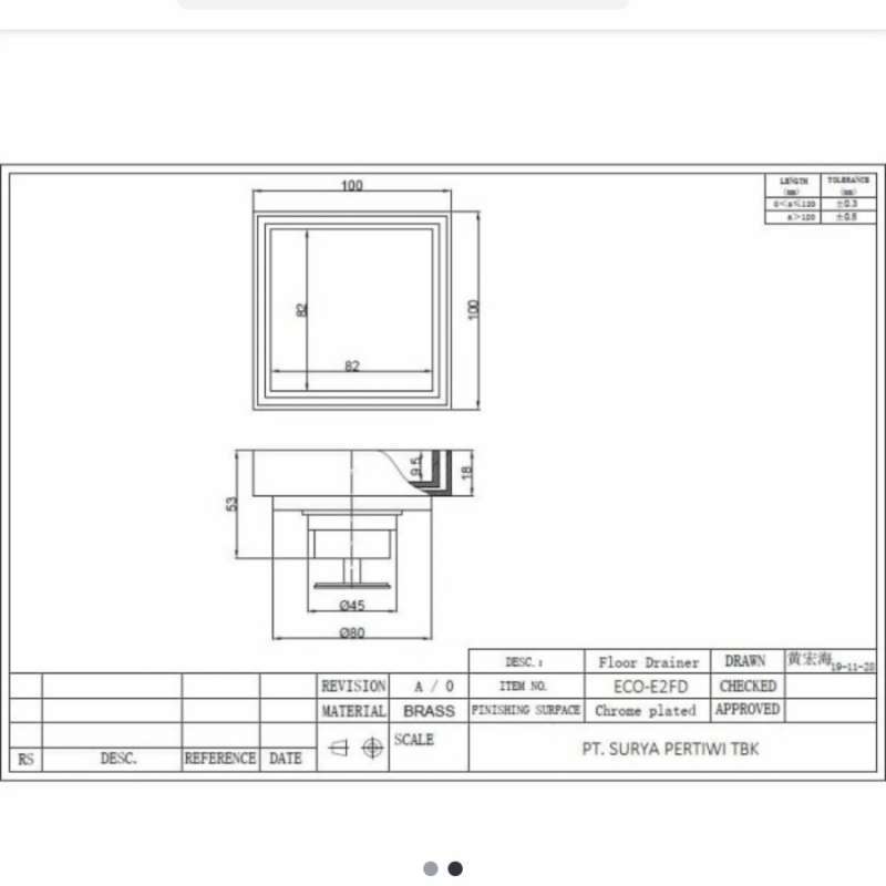 Jual Toto Eco E2fd Deluxe Floor Drain / Smart Floor Drain Di Seller Rumahku Official Store ...