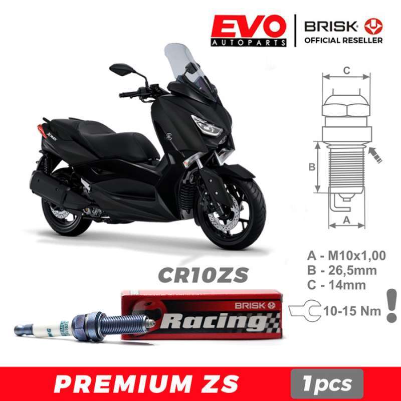 Jual Busi Brisk Premium Zs Cr10Zs Untuk Motor Yamaha Xmax 150Cc di ...