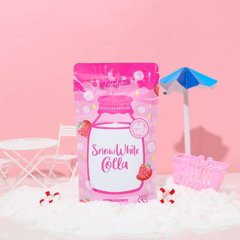 Jual Minuman Collagen / Minuman Lyndom Snow White Colla Strawberry 55gr ...