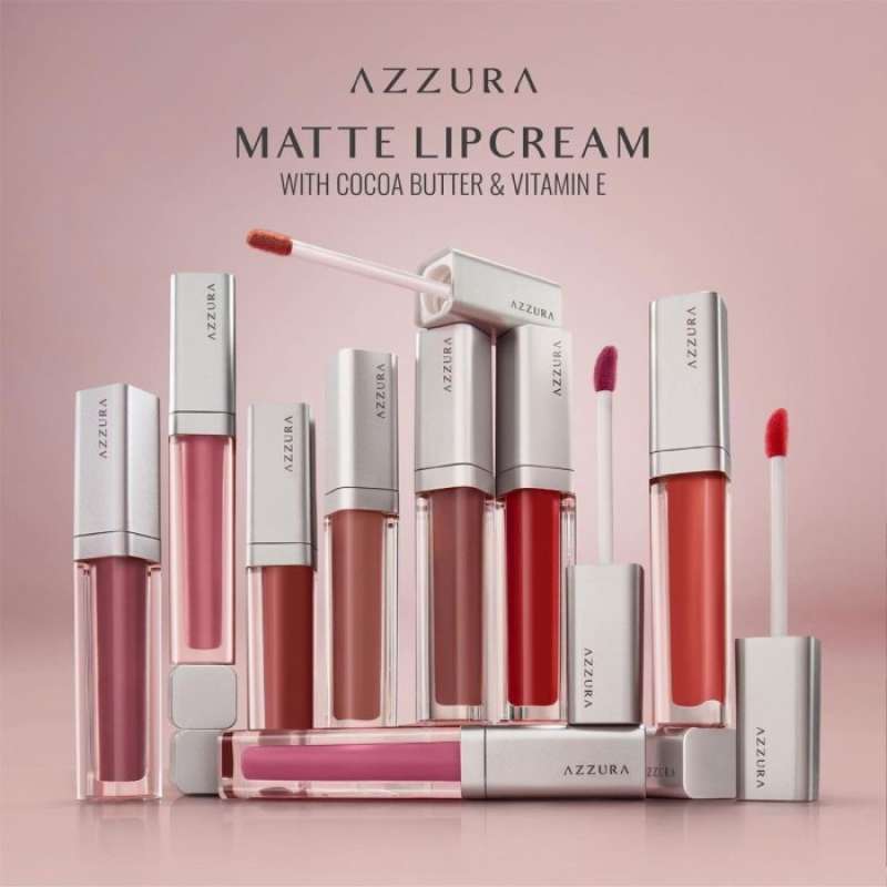 Promo Azzura Matte Lip Cream With Cocoa Butter Vitamin E Lipcream ...
