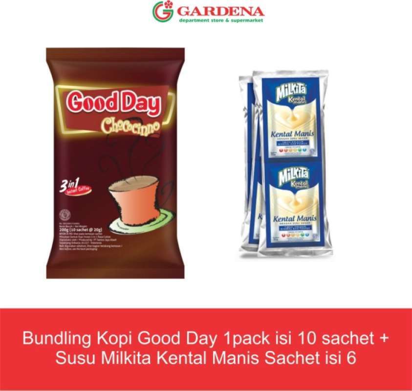 Jual Bundling Kopi Good Day isi 10 sachet + Susu Milkita Kental Manis ...