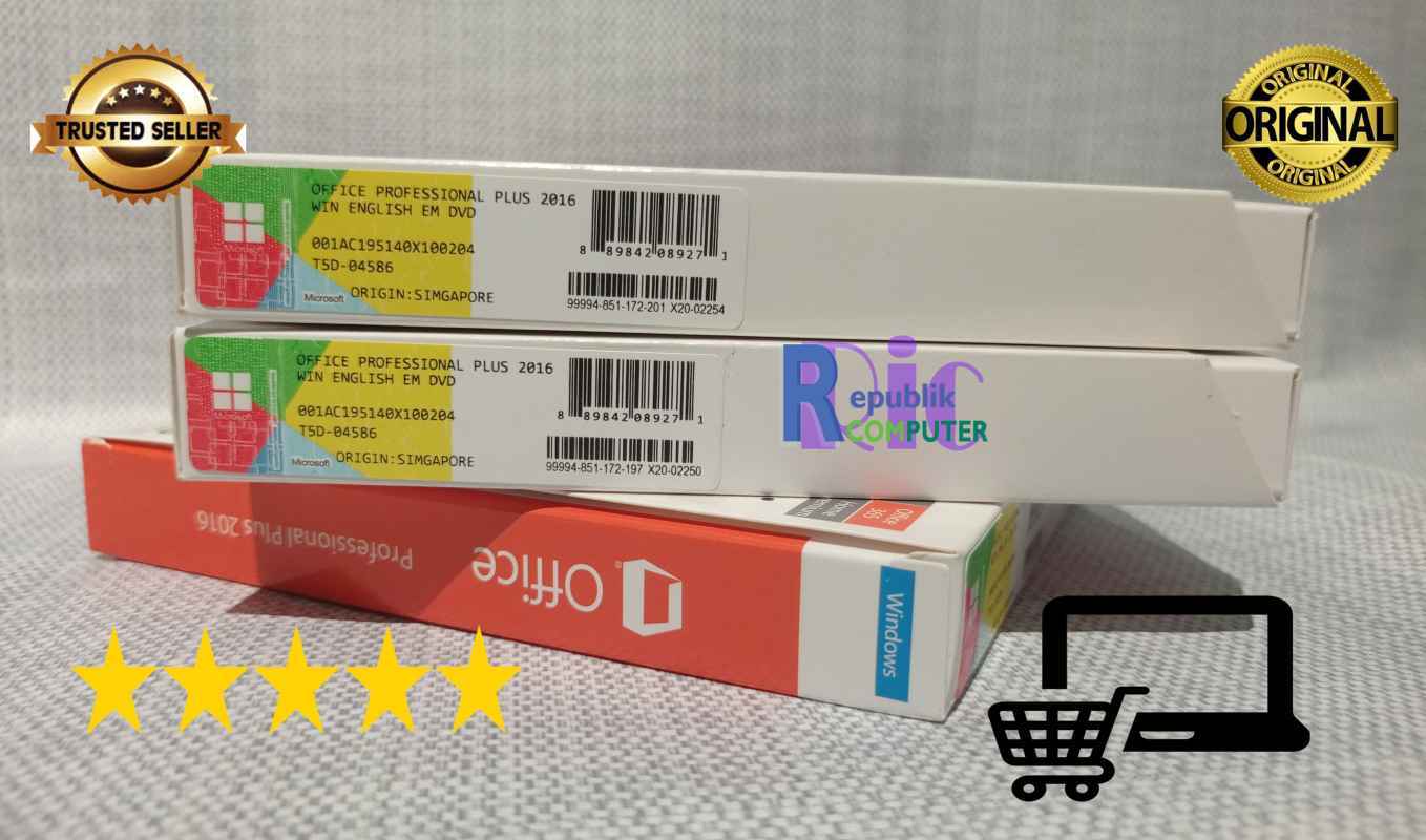 Promo Microsoft Office 2016 Profesional Plus Box Original Lifetime ...