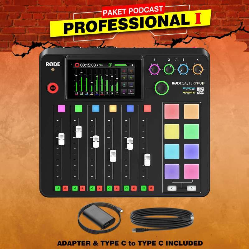 Jual Paket Podcast Profesional 4 Orang - Rodecaster Pro 2 - Shure Sm7b ...