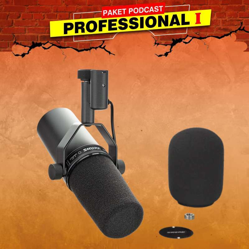 Jual Paket Podcast Profesional 4 Orang - Rodecaster Pro 2 - Shure Sm7b - Full Boom Arms Di ...