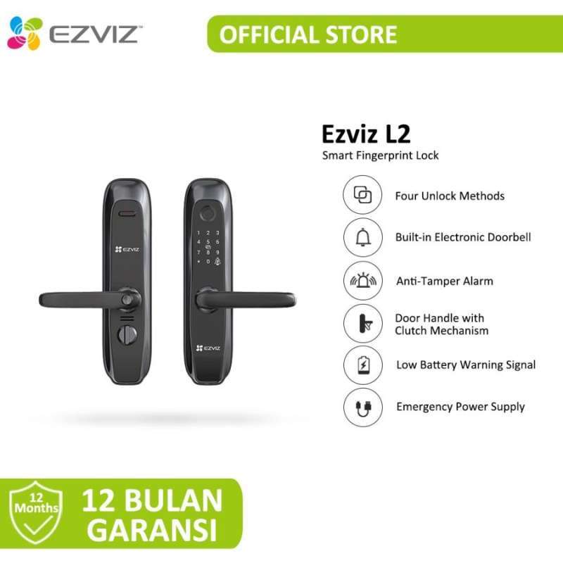 Jual EZVIZ SMART FINGERPRINT LOCK CS-L2-11FCP di Seller Ezviz Store ...