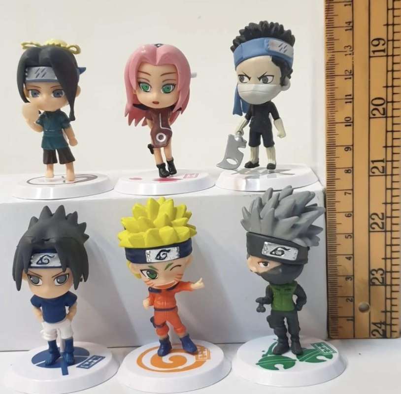 Jual Action Figure Naruto Chibi Plat Putih Isi 6 di Seller antique mise ...