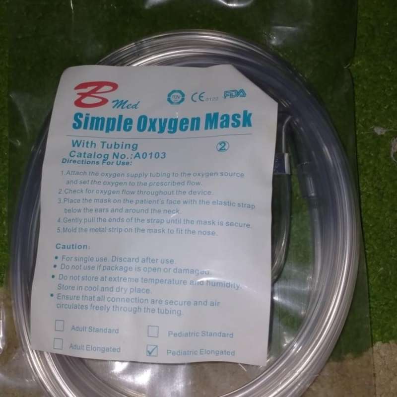 Jual masker Oksigen anak / simple mask pediatric/oxygen mask anak di ...