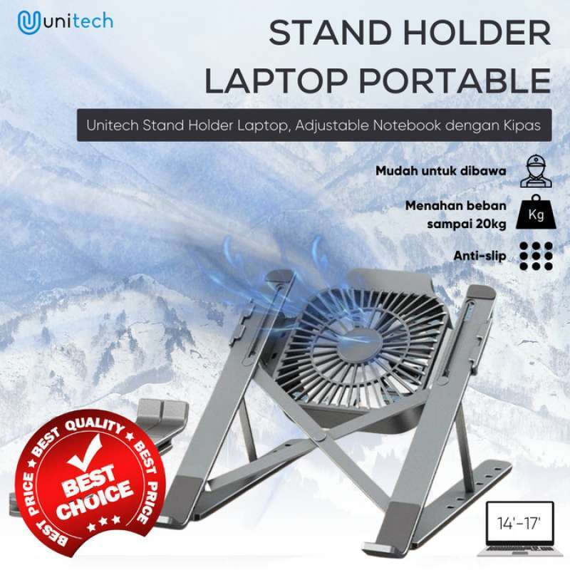Promo Unitech Portable Laptop Stand Holder Adjustable Notebook dengan ...