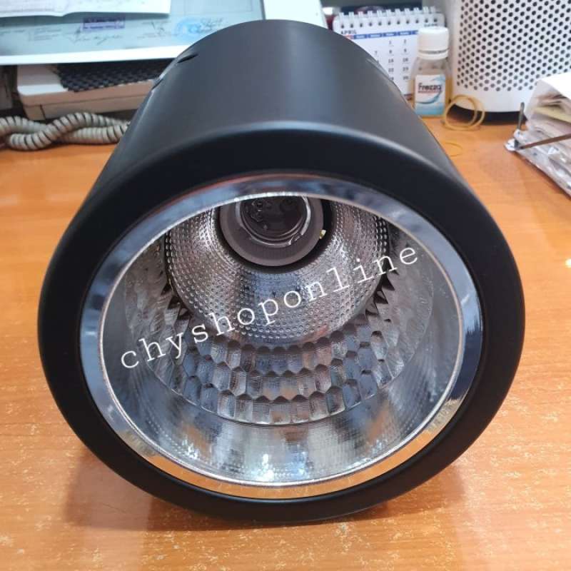 Jual Downlight Outbow Hitam Bulat 4In, Kap Lampu Hitam Bulat 4In di ...
