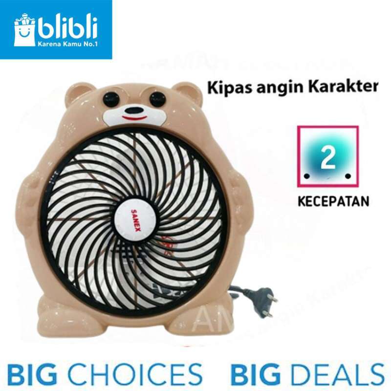 Jual Kipas Angin Sanex Karakter Beruang Kipas Angin Meja / Lantai 10 ...