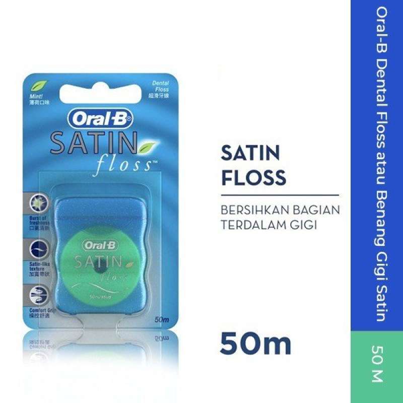 Jual Oral-B Oral B Benang Gigi Satin Floss 50 m 50m di Seller Darma Medika - Darma Medika | Blibli