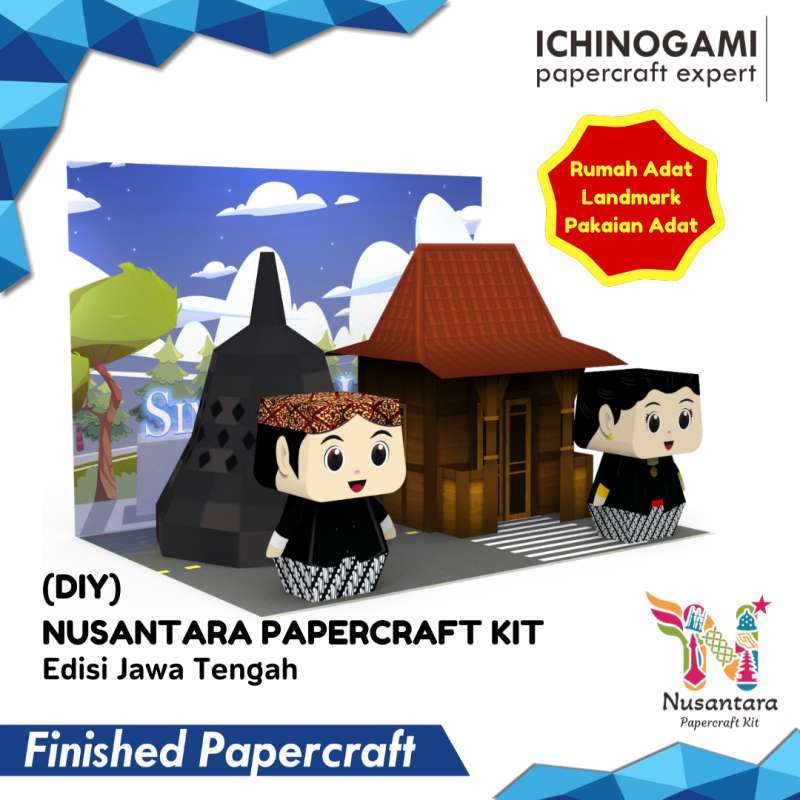 Jual Papercraft (diy) Nusantara Papercraft Kit - Set Of 4 Model Jawa ...