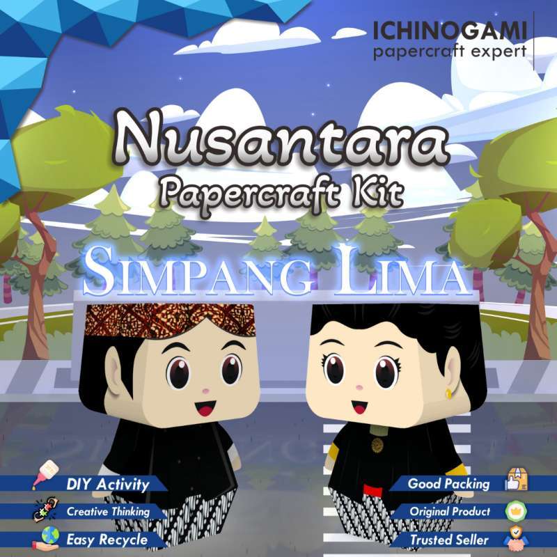 Jual Papercraft (diy) Nusantara Papercraft Kit - Set Of 4 Model Jawa ...