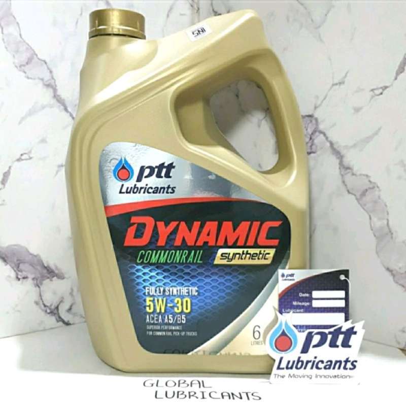 Jual Ptt Dynamic Commonrail Synthetic 5w-30 5w 30 6 Liter (oli Mesin Diesel/ Solar Fully ...