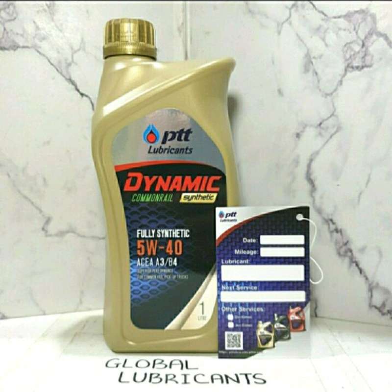 Jual Ptt Dynamic Commonrail Synthetic 5w-40 5w 40 1 Liter (oli Mesin Diesel Fully Synthetic) Di ...